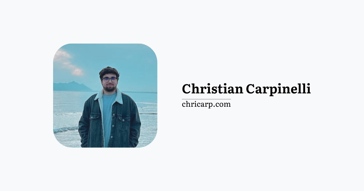 Christian Carpinelli - Developer and Builder